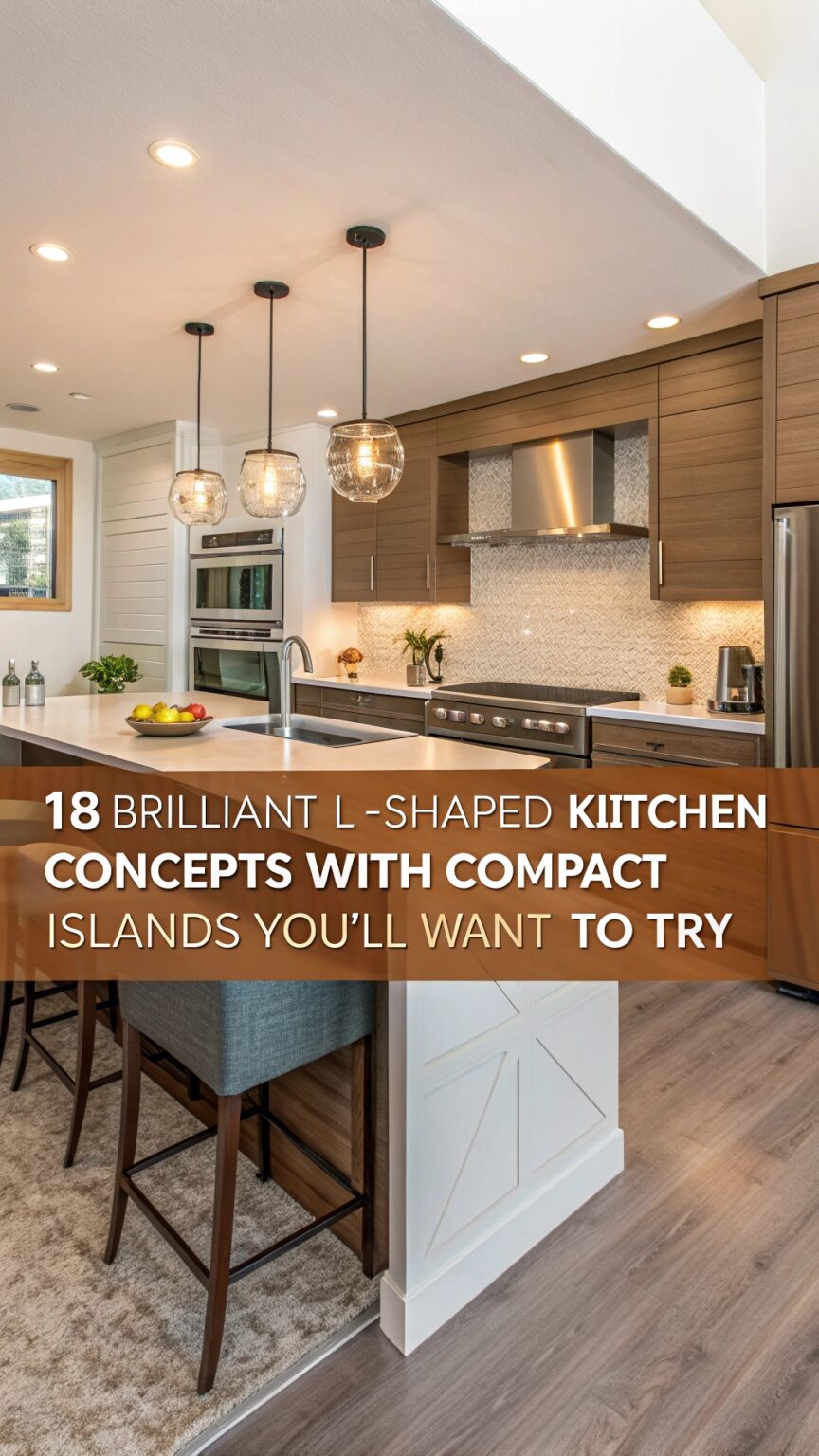 18 Brilliant L-Shaped Kitchen Concepts With Compact Islands You’ll Want ...