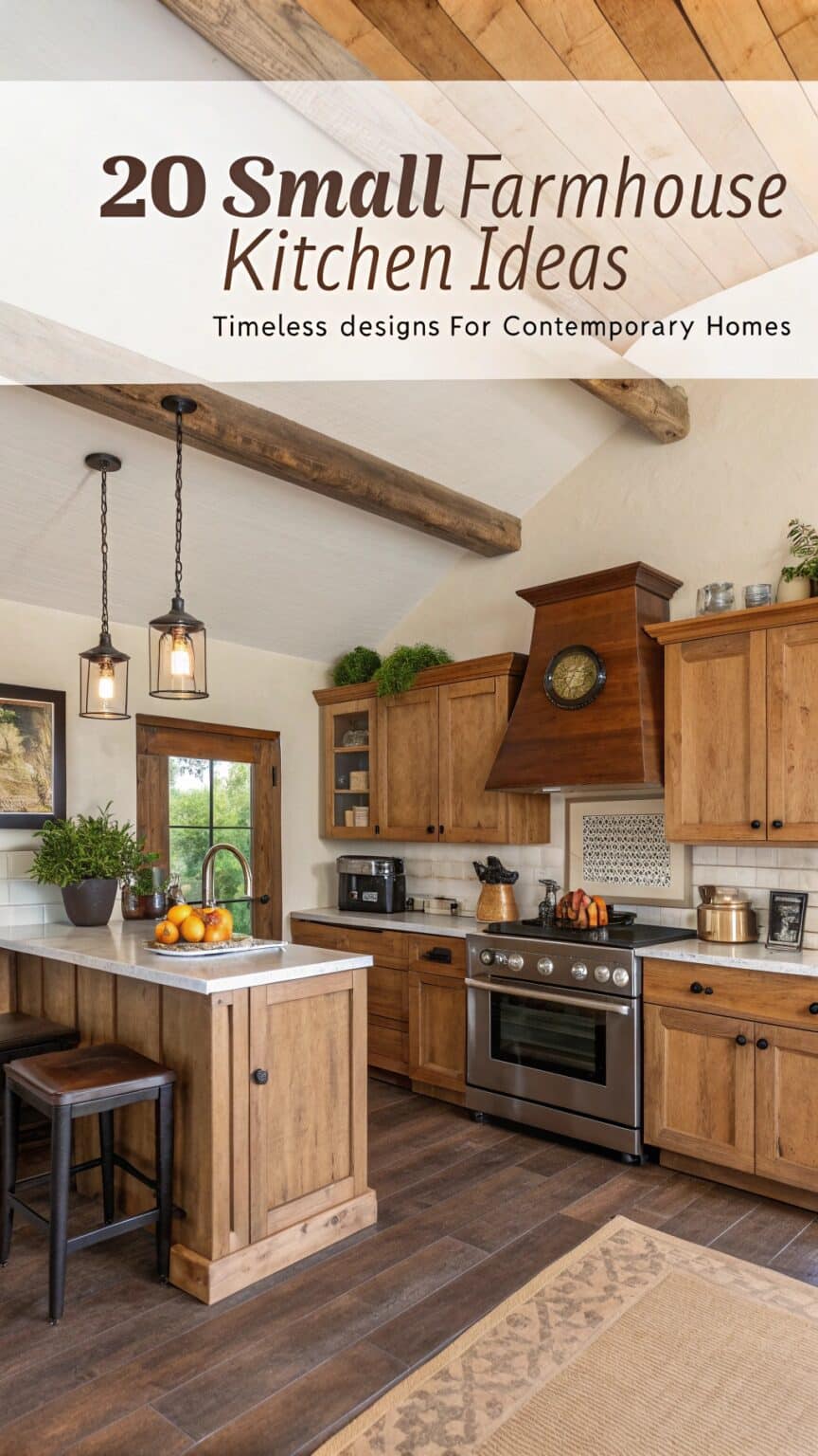 20 Small Farmhouse Kitchen Ideas: Timeless Designs for Contemporary ...