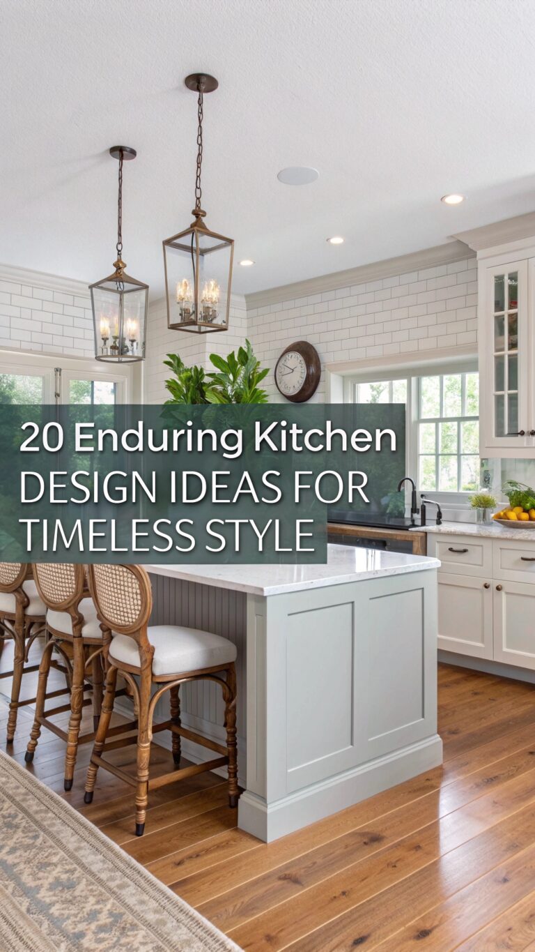20 Enduring Kitchen Design Ideas for Timeless Style - modernvibehome.com