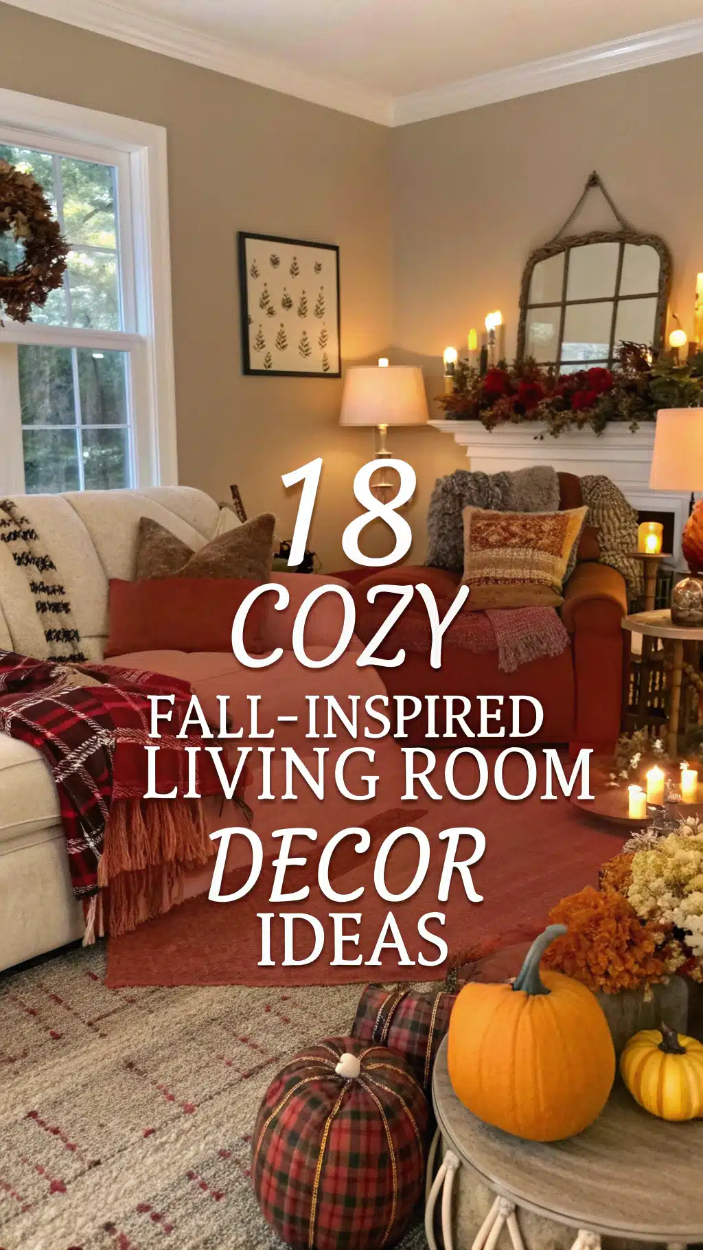 18 Cozy Fall-Inspired Living Room Decor Ideas - modernvibehome.com