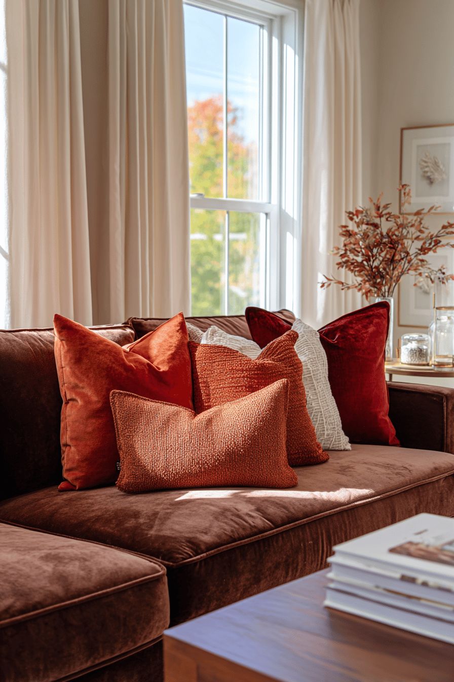 18 Cozy Fall-Inspired Living Room Decor Ideas - modernvibehome.com